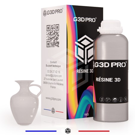 Résine 3D Crystal Transparente G3D PRO : Clarté et Précision