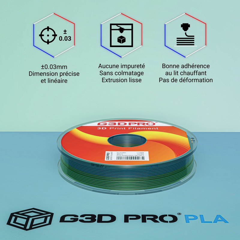Fil 3D PLA Translucide Multicolore Été - Dégradés Éclatants